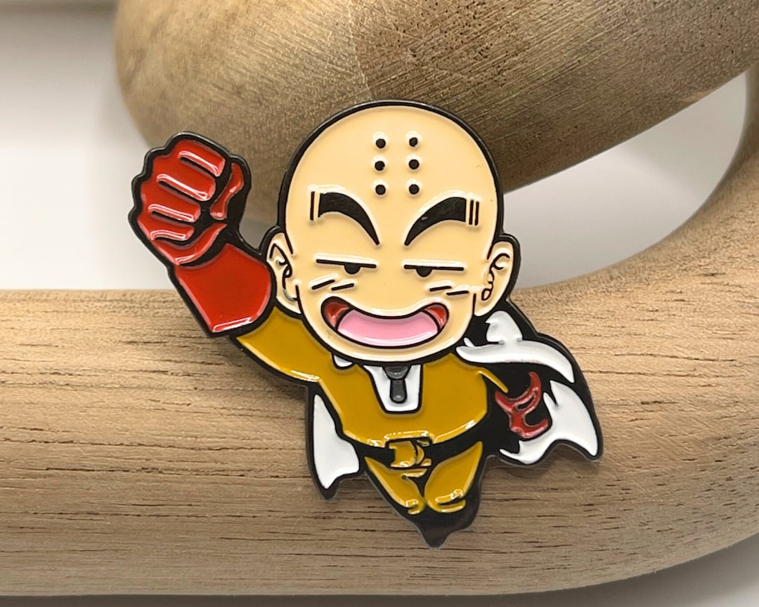 Krillin Saitama Goku Anime Pokemon Enamel Pin Cute Lapel Pin Brooch ...