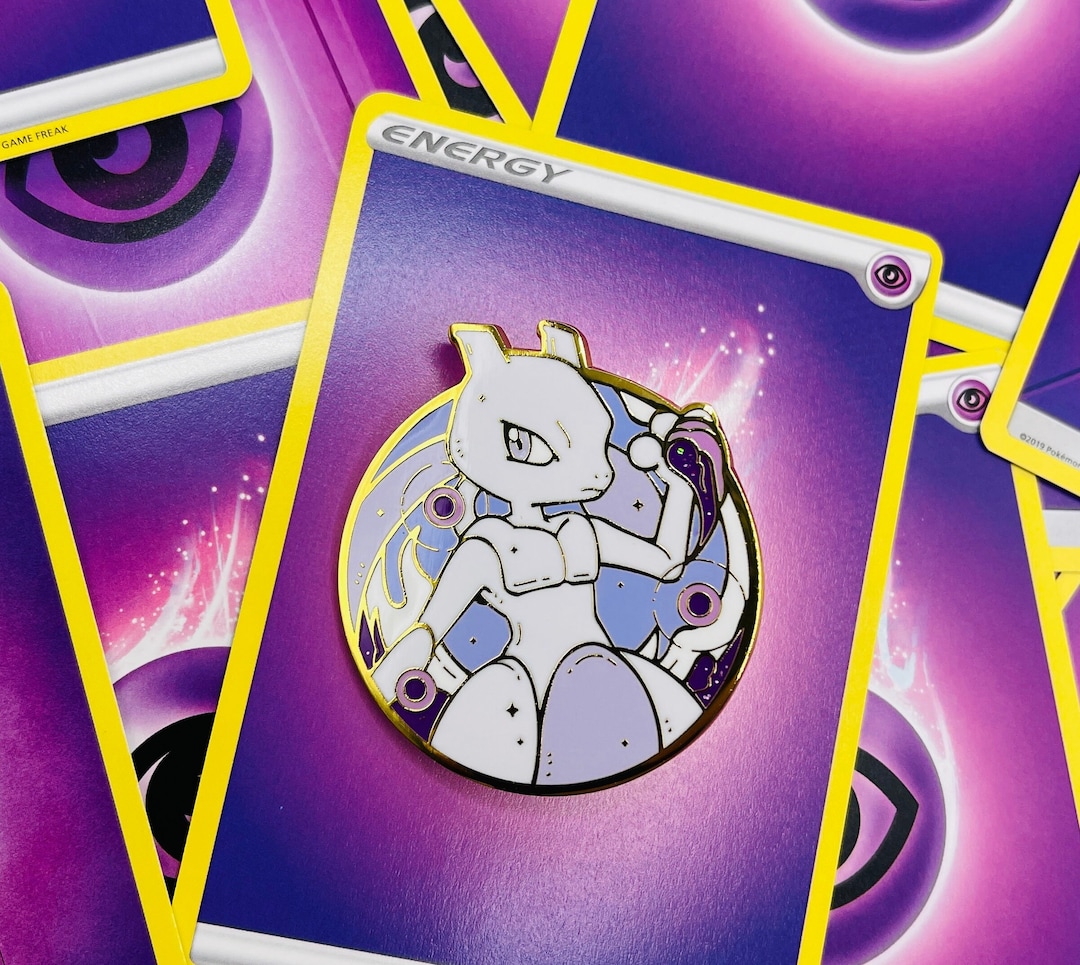 Mewtwo Anime Pokemon Mew Psychic Enamel Pin Cute Lapel Pin - Etsy