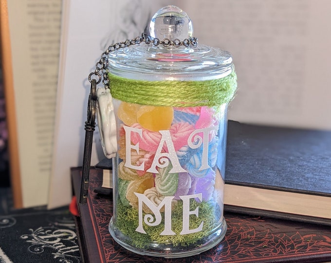 Eat Me Jar| Alice in Wonderland| Wonderland Decor| Potion Jar| Tea ...