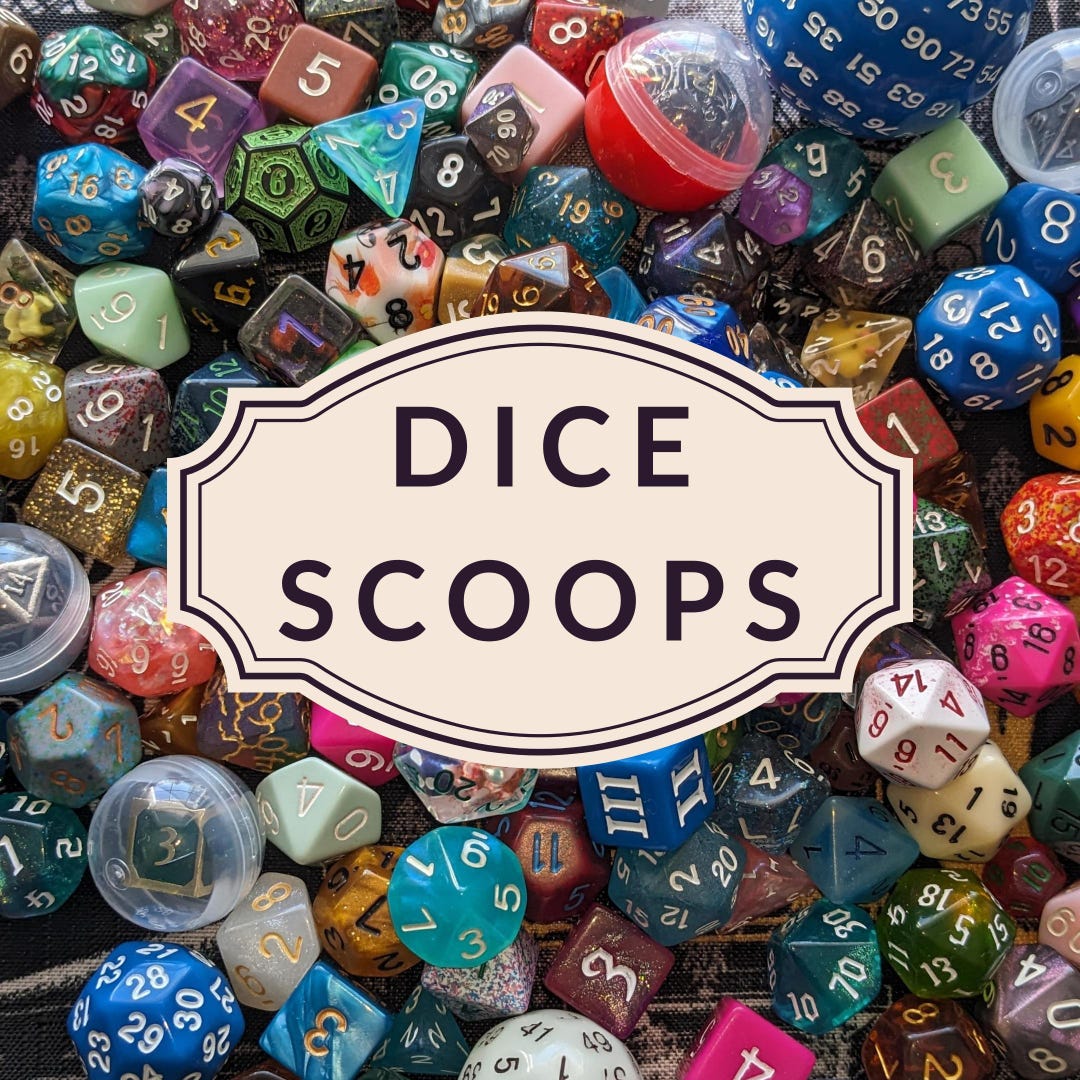 Dice Scoops| Mystery Dice| Dungeons and Dragons Dice| Dnd Themed Scoops| Confetti Scoops ...