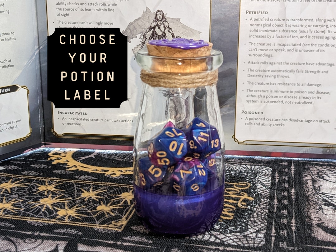 Dnd Potion Bottle Dice Set Dnd Potion Bottle Dice D&D Potion Dice ...