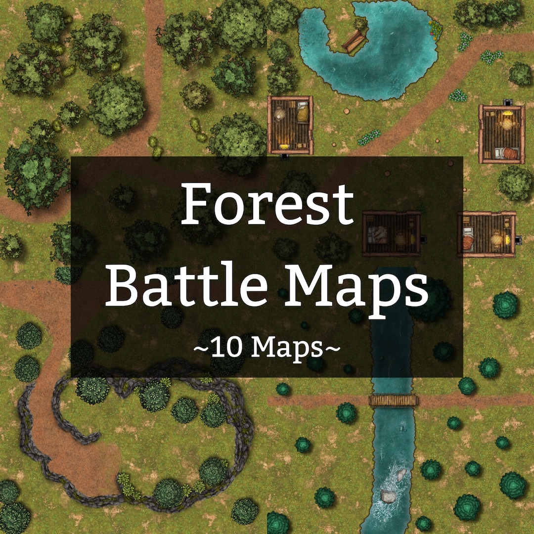 Forest Battle Map, Battle Maps, Dungeons and Dragons Battle Maps ...