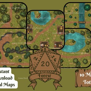 Dnd Battle Maps Forest Map Dnd Fantasy Battle Maps Digital Tabletop ...