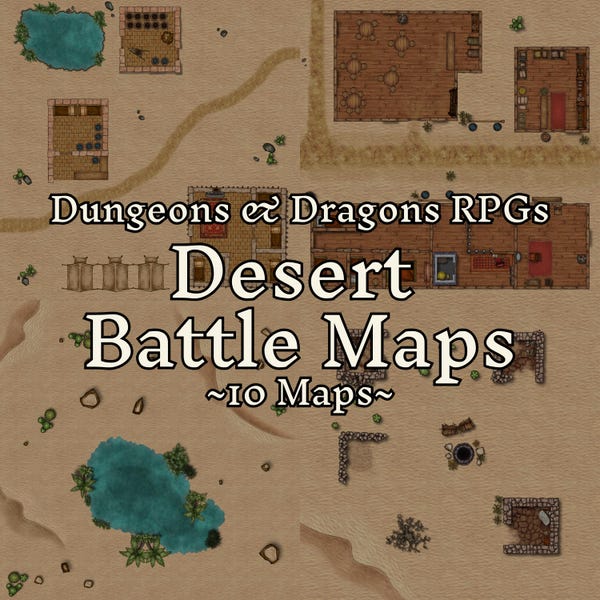 Desert Battle Maps - Etsy