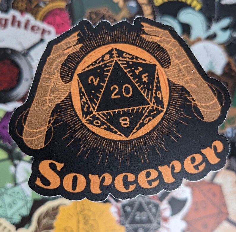 Sorcerer Sticker| Dnd Stickers| Dnd Classes| Dungeons and Dragons| D20 ...