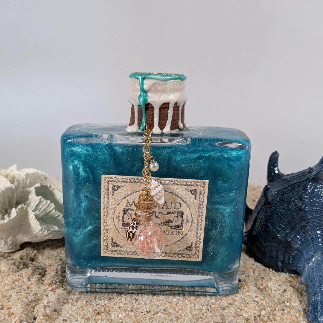 Mermaid Potion Bottle: Color-changing Magic, Witchy Halloween Decor - Etsy