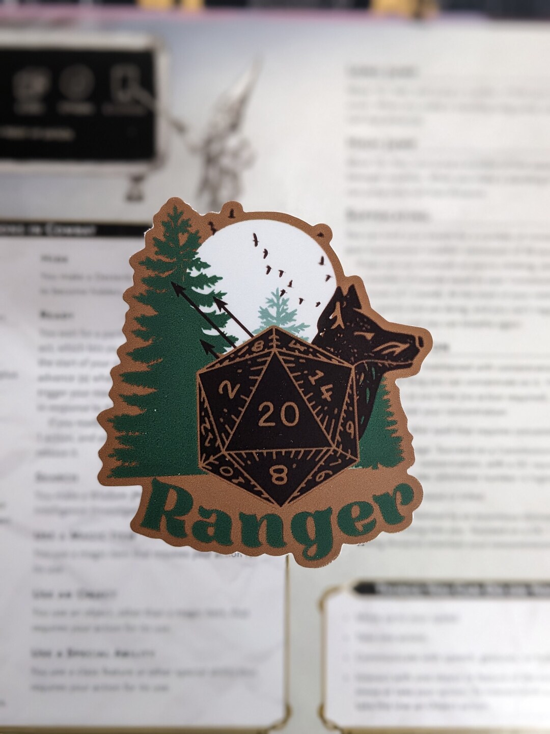 Ranger Sticker Dnd Stickers Dnd Classes Dungeons and Dragons D20 ...