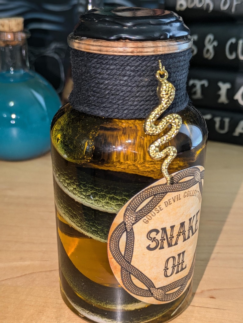 Snake Oil| Magic Potion Bottle| Apothecary Jar| Bookshelf Decor ...