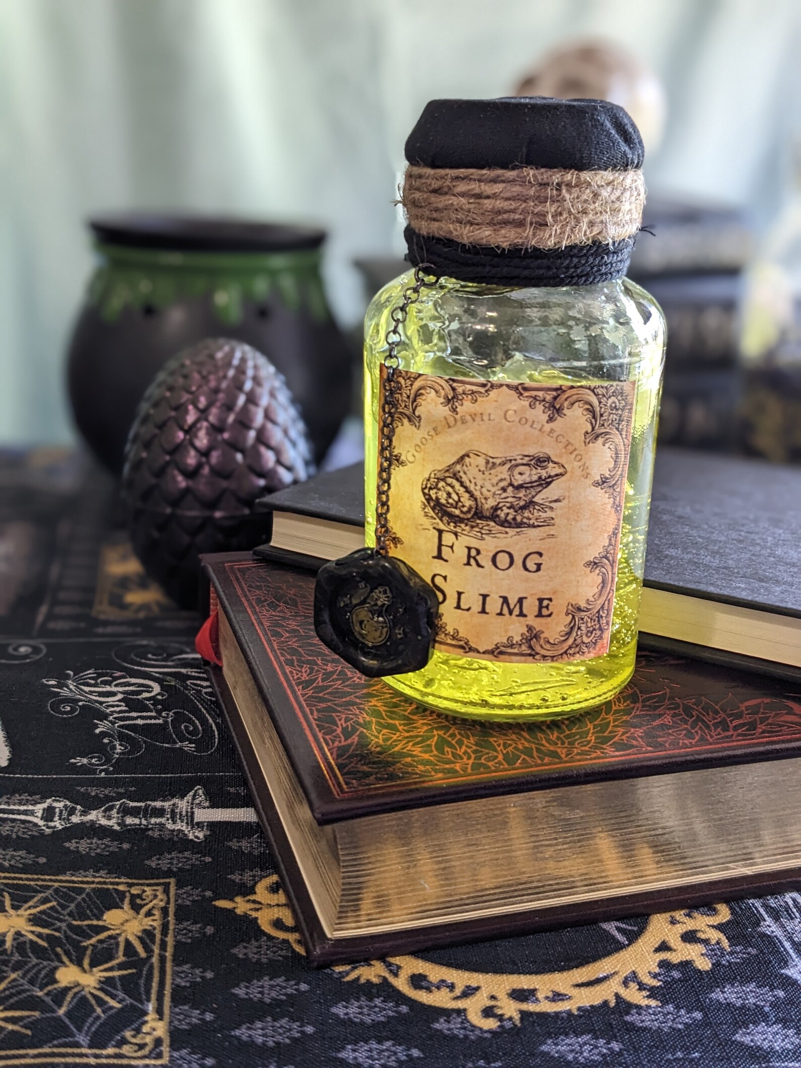 Frog Slime| Magic Potion Bottle| Apothecary Jar| Halloween Prop ...