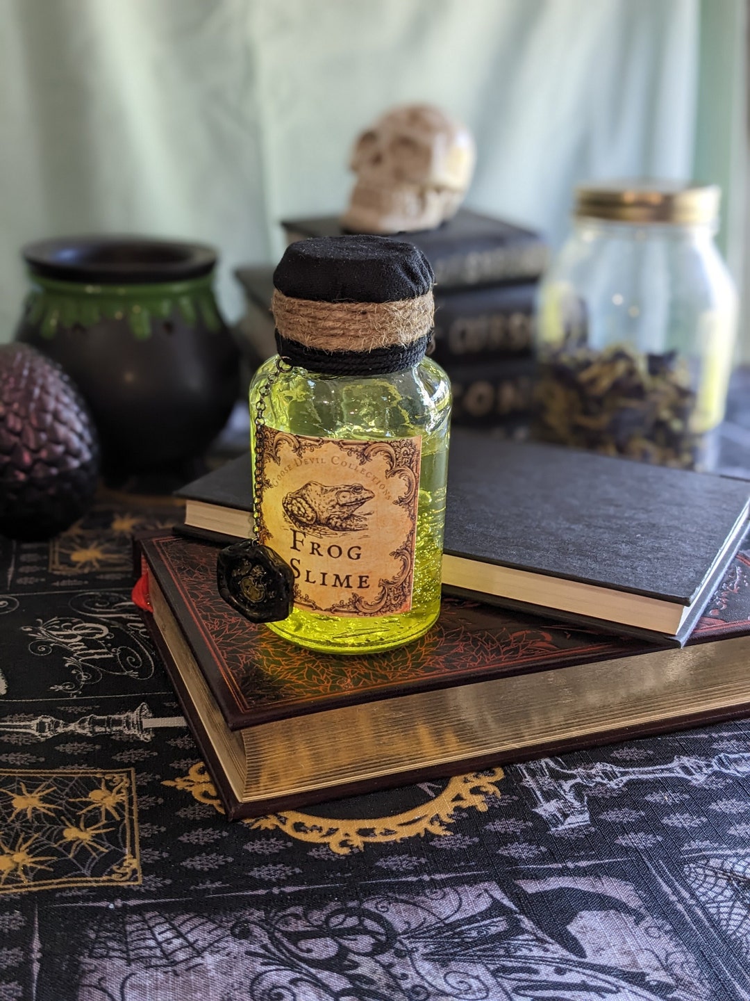 Frog Slime| Magic Potion Bottle| Apothecary Jar| Halloween Prop ...