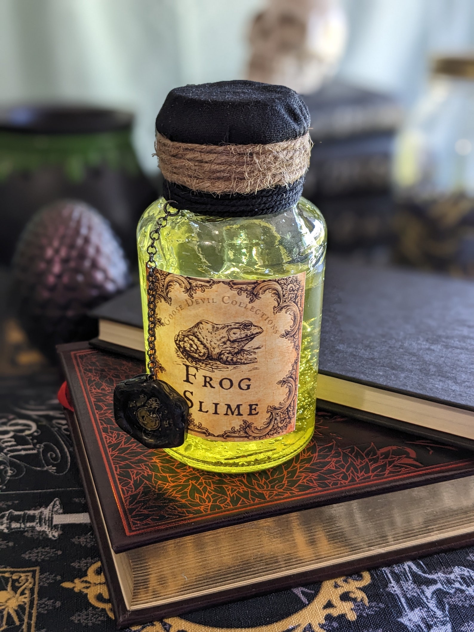 Frog Slime| Magic Potion Bottle| Apothecary Jar| Halloween Prop ...
