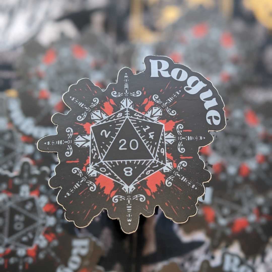 Rogue Sticker Dnd Stickers Dnd Classes Dungeons and Dragons D20 Sticker ...