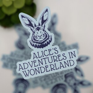 Alice in Wonderland, Sticker, Lewis Carroll, Literary Classic, Vinyl ...