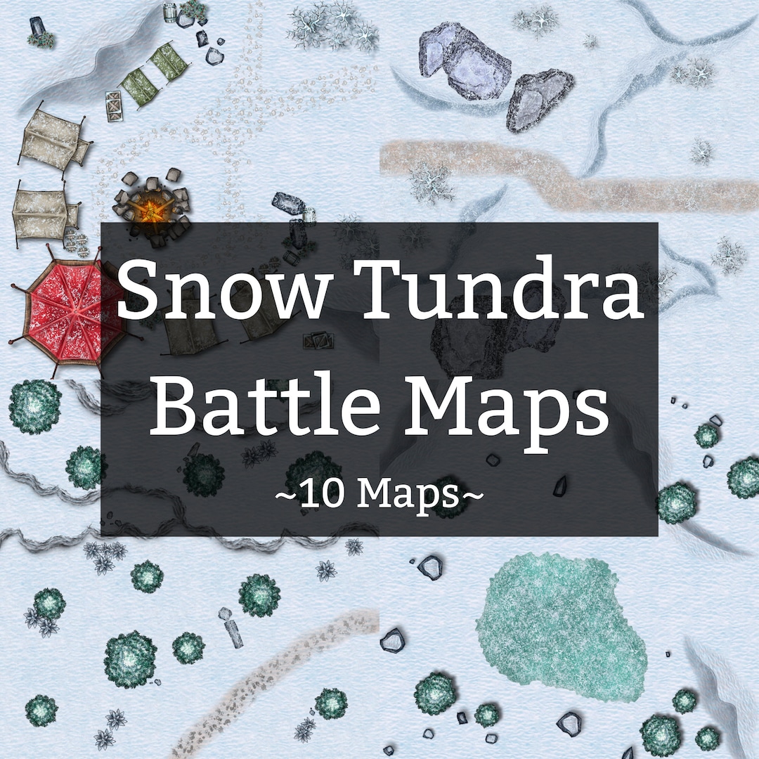 Snow Battle Maps Dnd Battle Maps Dungeons and Dragons Fantasy Grounds ...