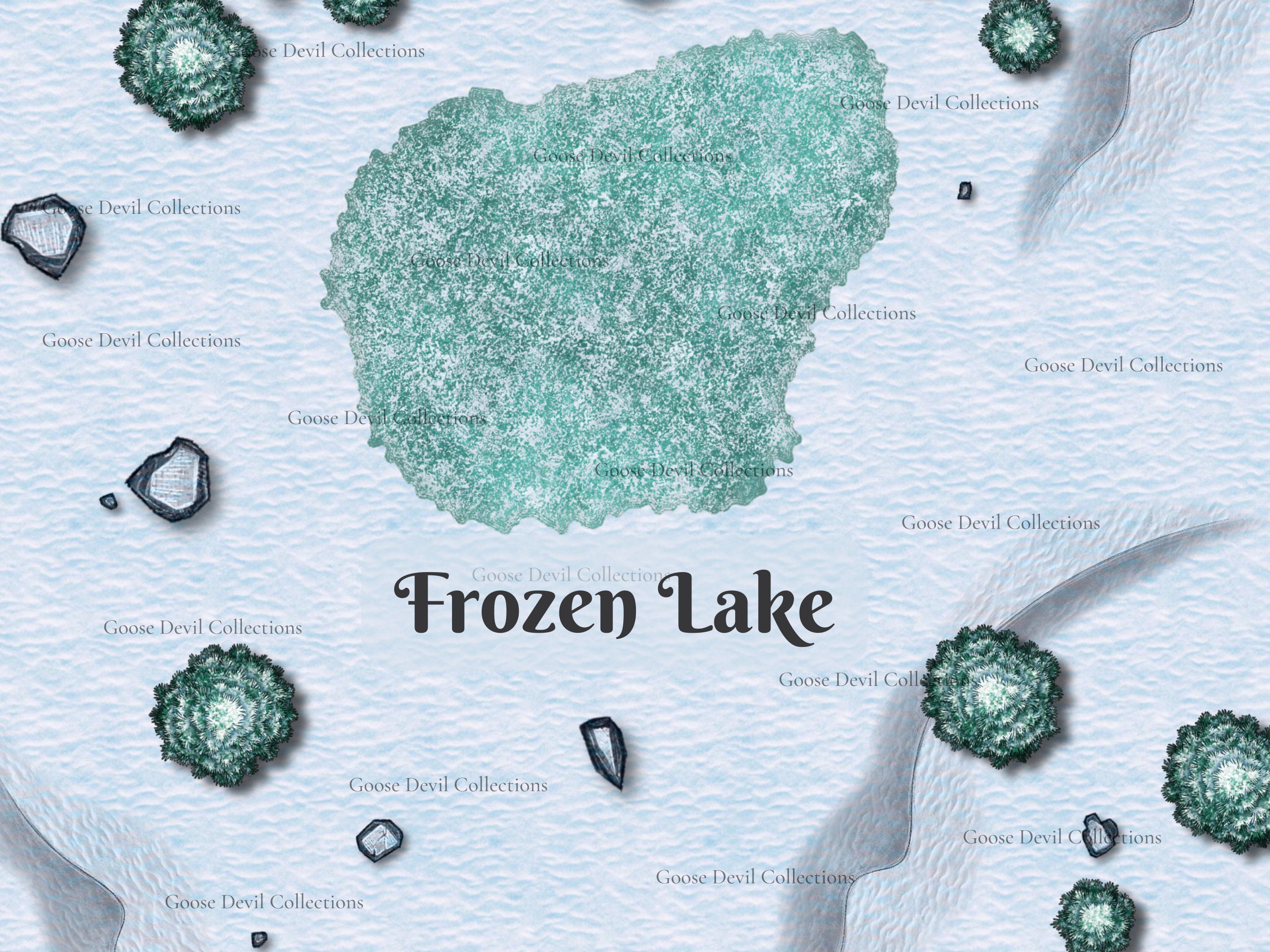 Battle Maps Snow Tundra Map Winter Dnd Fantasy Maps Digital - Etsy