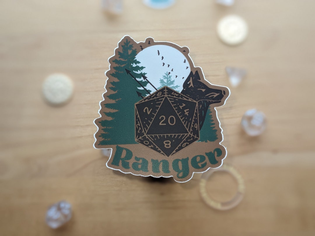 Ranger Sticker| Dnd Stickers| Dnd Classes| Dungeons and Dragons| D20 ...