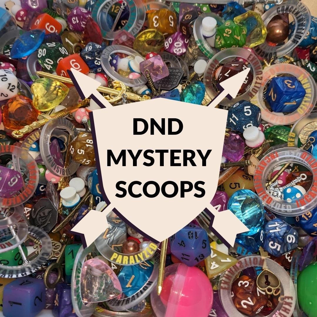 Dnd Scoops| Mystery Scoops| Loot Scoops| Trinkets| Dnd Themed Scoops ...