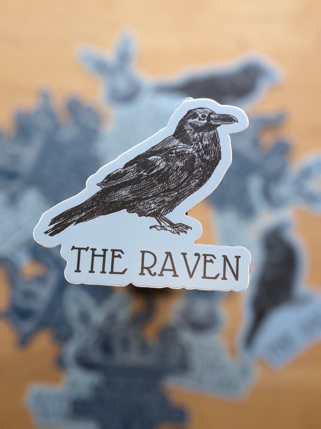 Raven Sticker, the Raven, Edgar Allan Poe, Poe Sticker, Literary ...