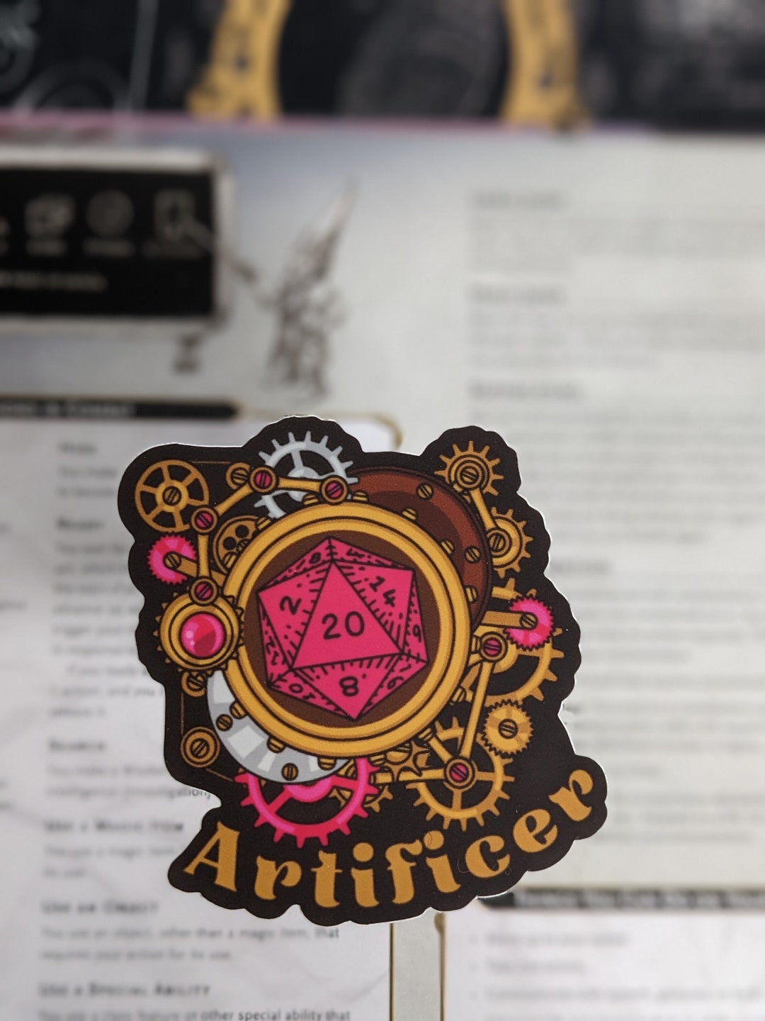 Artificer Sticker Dnd Stickers Dnd Classes Dungeons and Dragons D20 ...