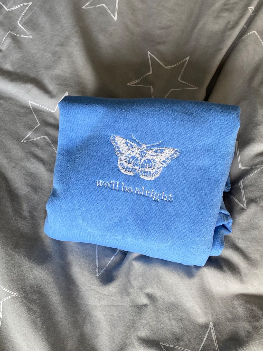 Harry Styles Moth Tattoo Fine Line Well Be Alright Embroidered ...