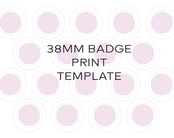 58mm Badge Template. Guide for Badge Maker. Badge Print Template - Etsy