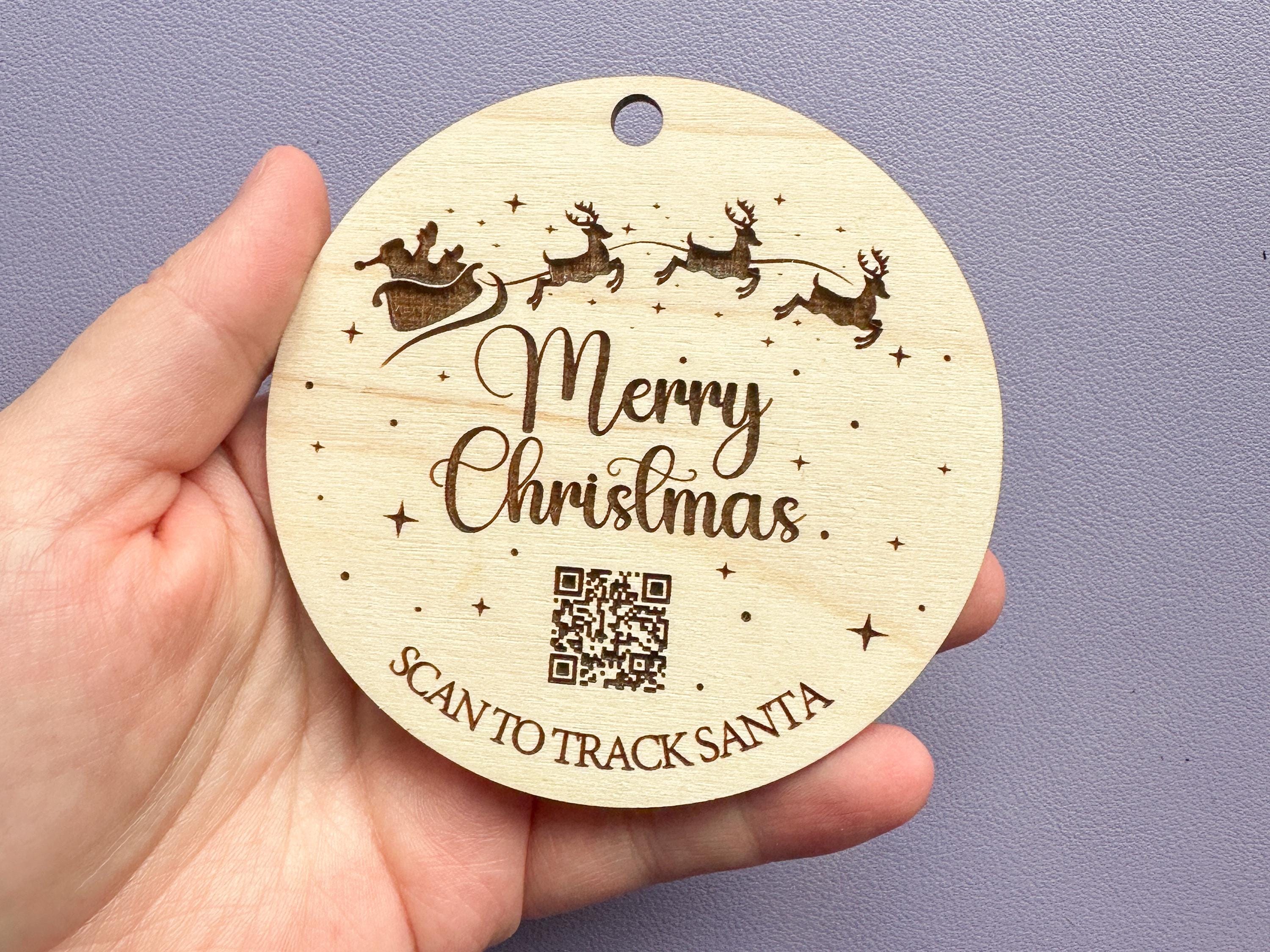 Santa Tracker Christmas Laser File. SVG. Glowforge Compatible. - Etsy
