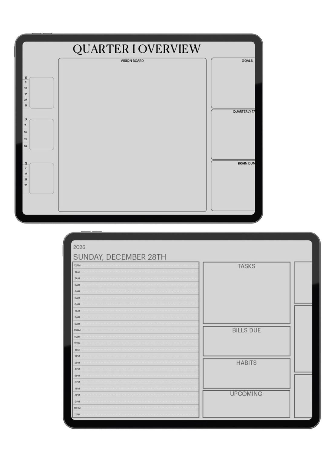 2026 DIGITAL PLANNER HORIZONTAL - Ipad, Tablet, Digital - Etsy