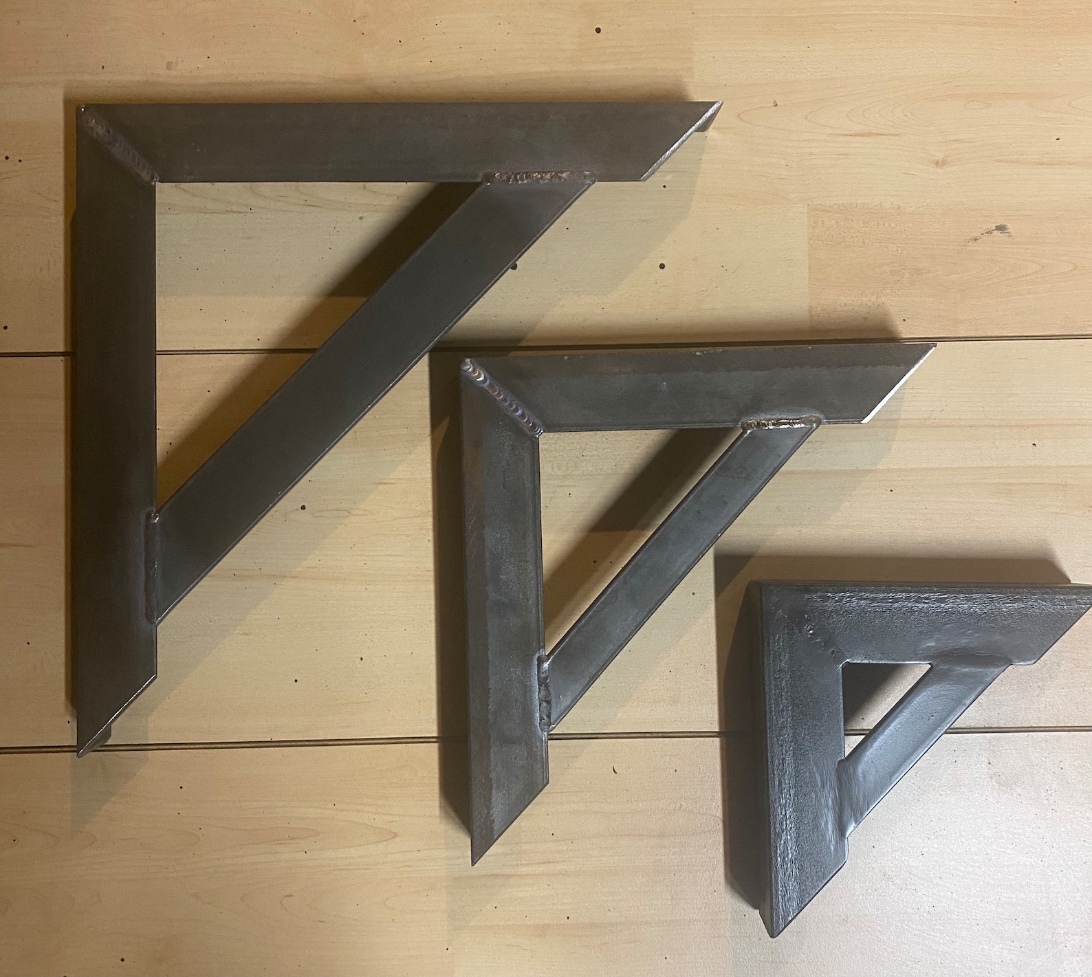 Heavy Duty Steel Welded Shelf Brackets With Support Gusset Extra Sturdy ...