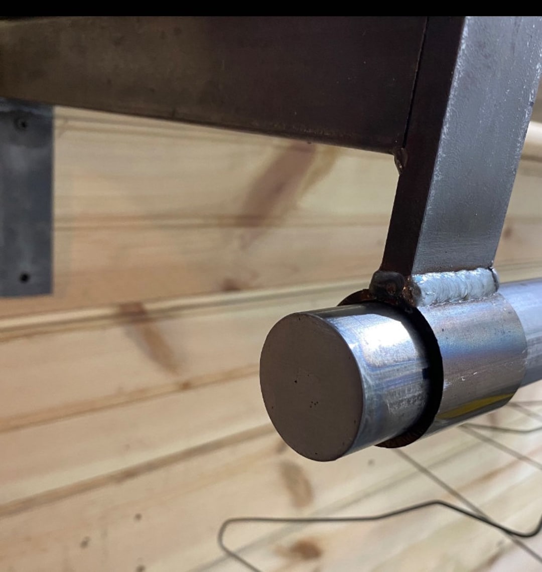 Modern Industrial Shelf Bracket With Clothing Rod Holder ( Style A ) - Etsy