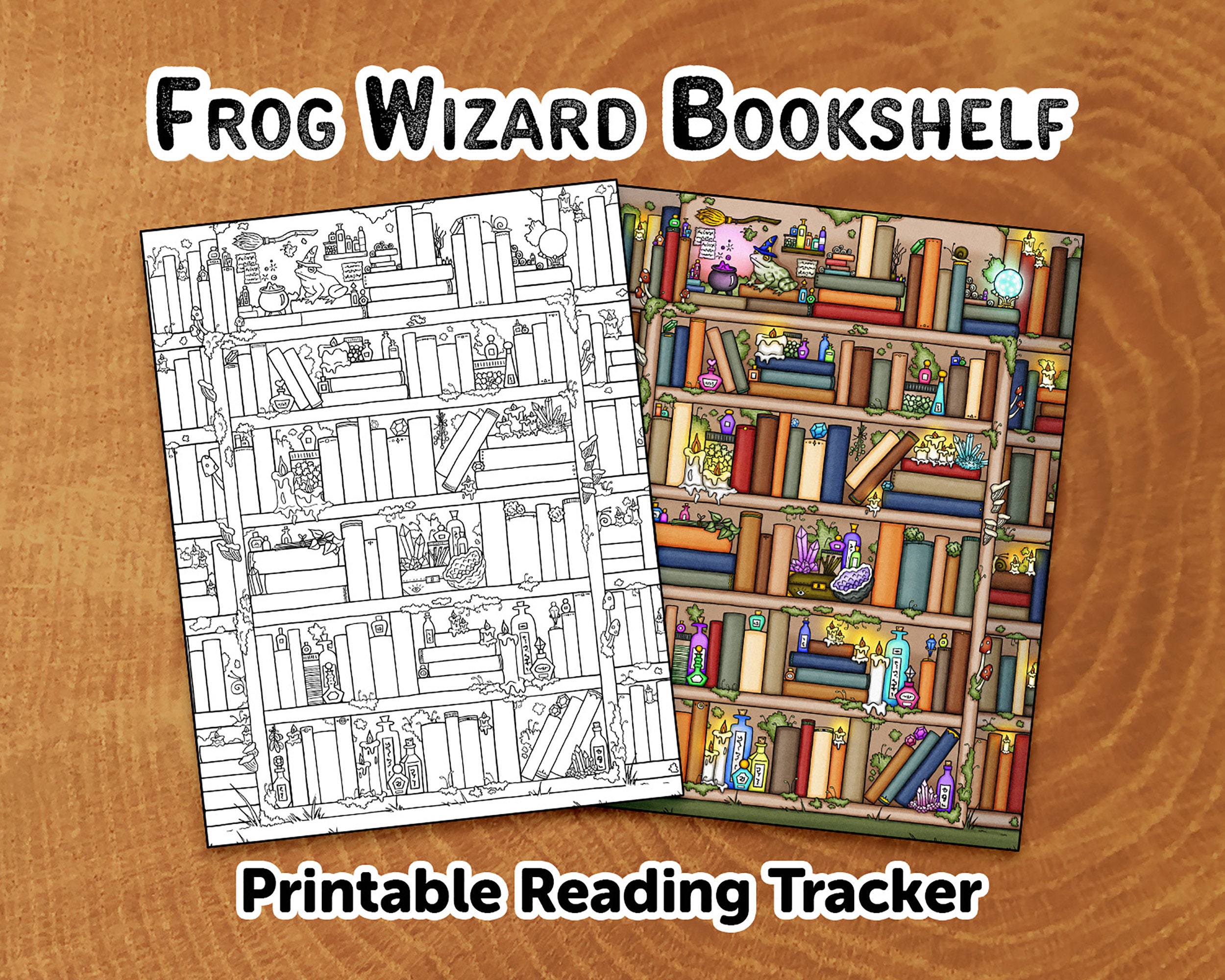 Frog Wizard Bookshelf | Forest Library | Little Library | Reading ...