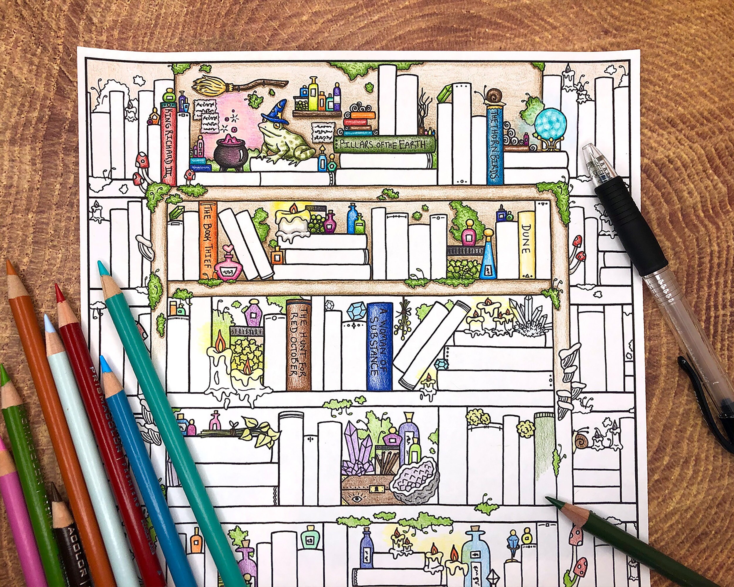 Frog Wizard Bookshelf | Forest Library | Little Library | Reading ...