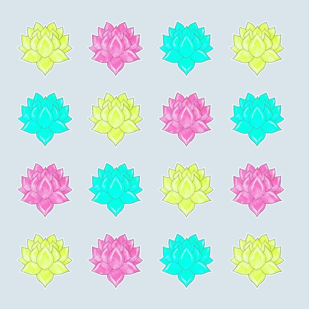 Yoga Bujo Sticker Bujo Lotus Sticker Bujo Sticker Planner Header ...