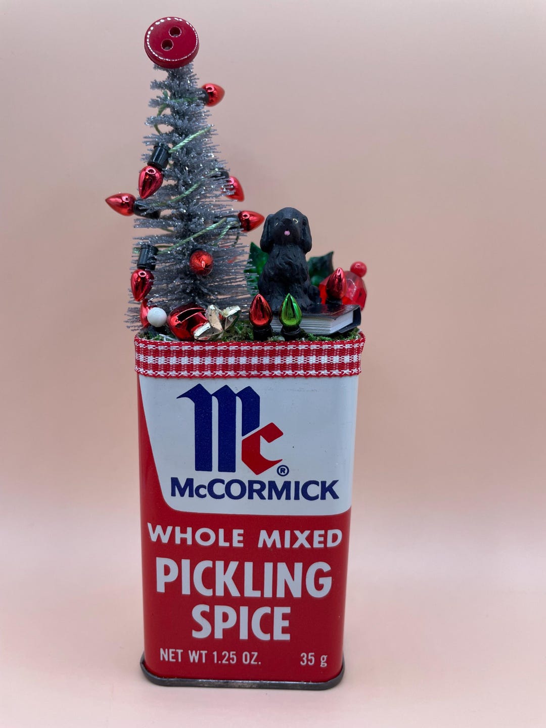 Vintage Pickling Spice Tin and Pup - Etsy