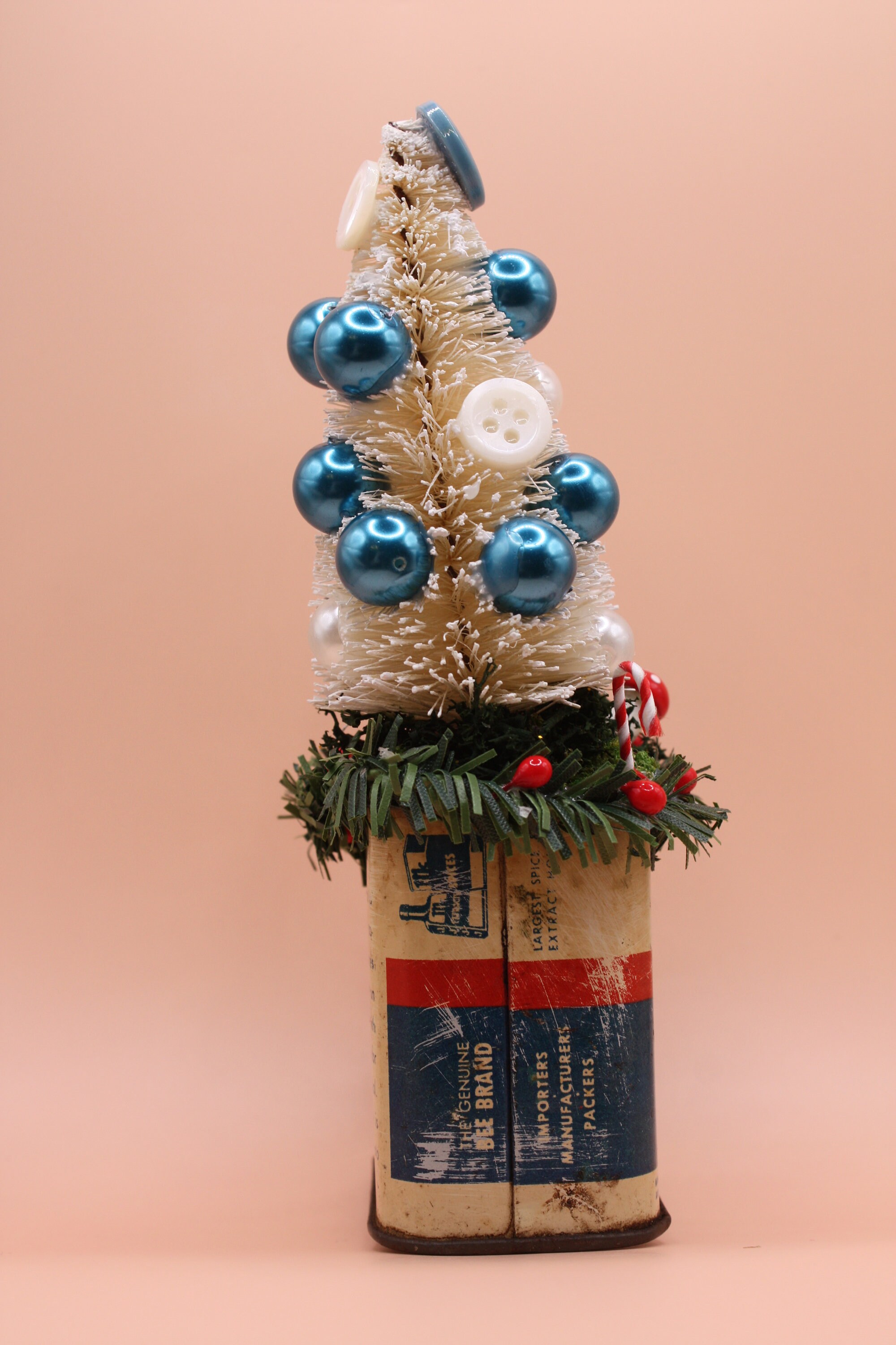 Vintage Mccormick Nutmeg Tin-blue Christmas Theme - Etsy