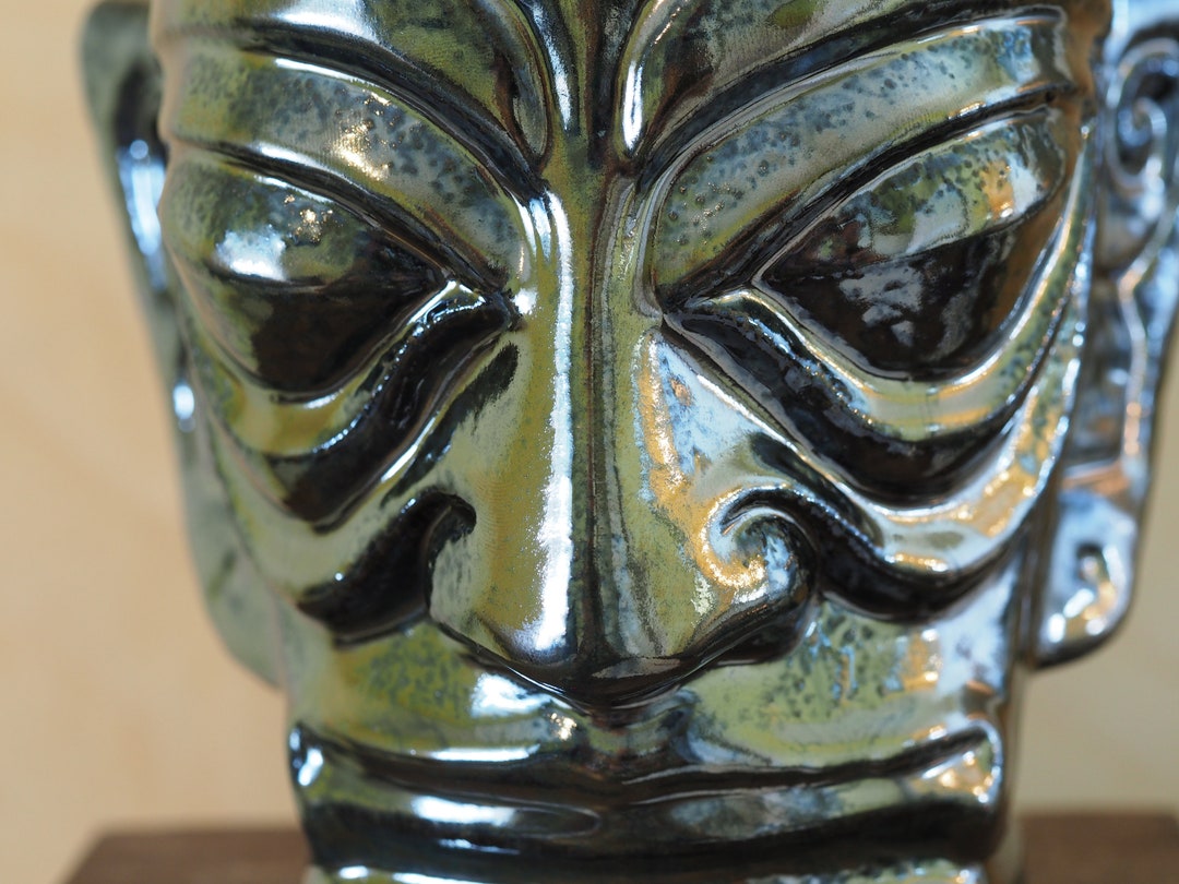 Kahiko Tiki Mug - Custom Glaze - Moonlight Metallic - Etsy