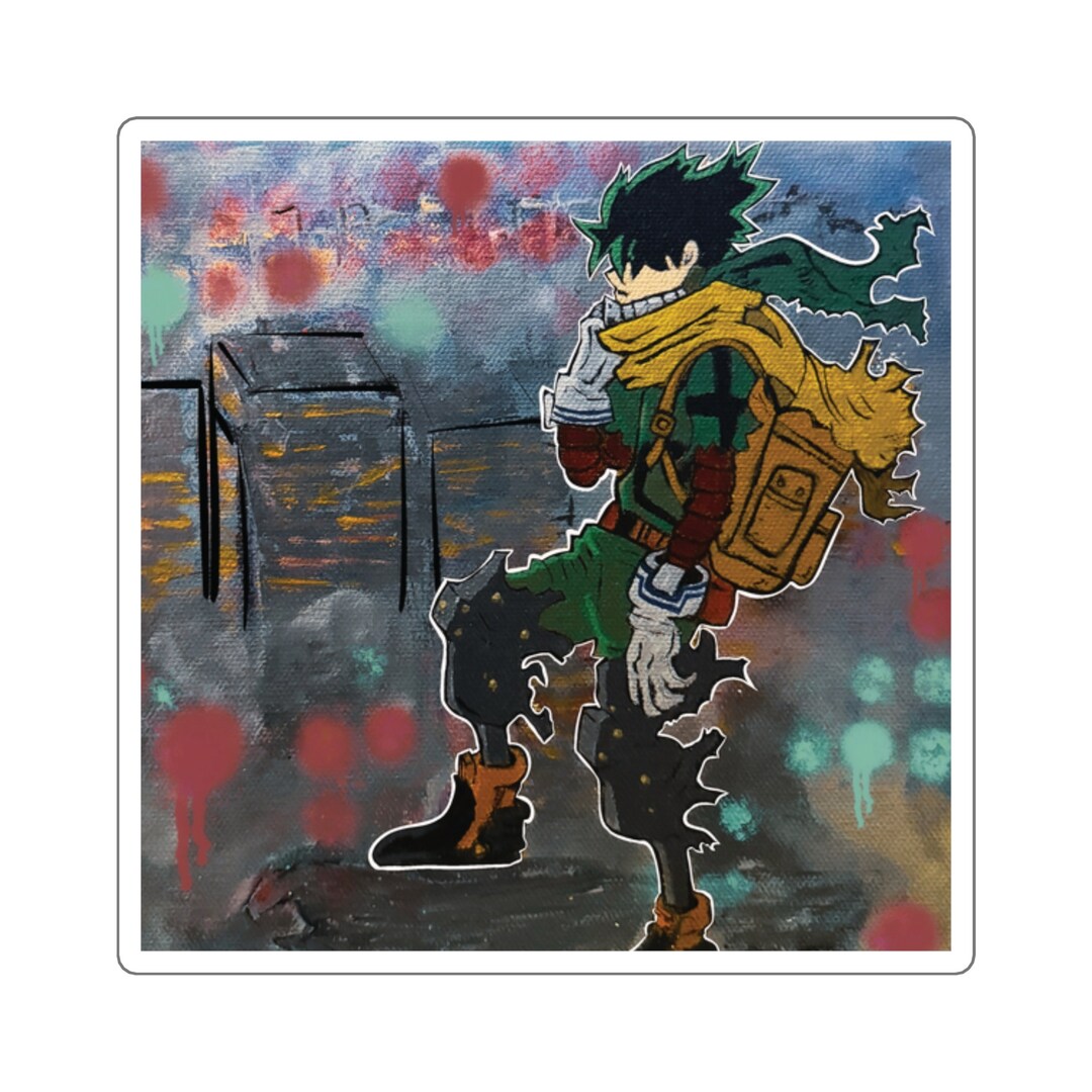 Dark Deku Square Stickers - Etsy