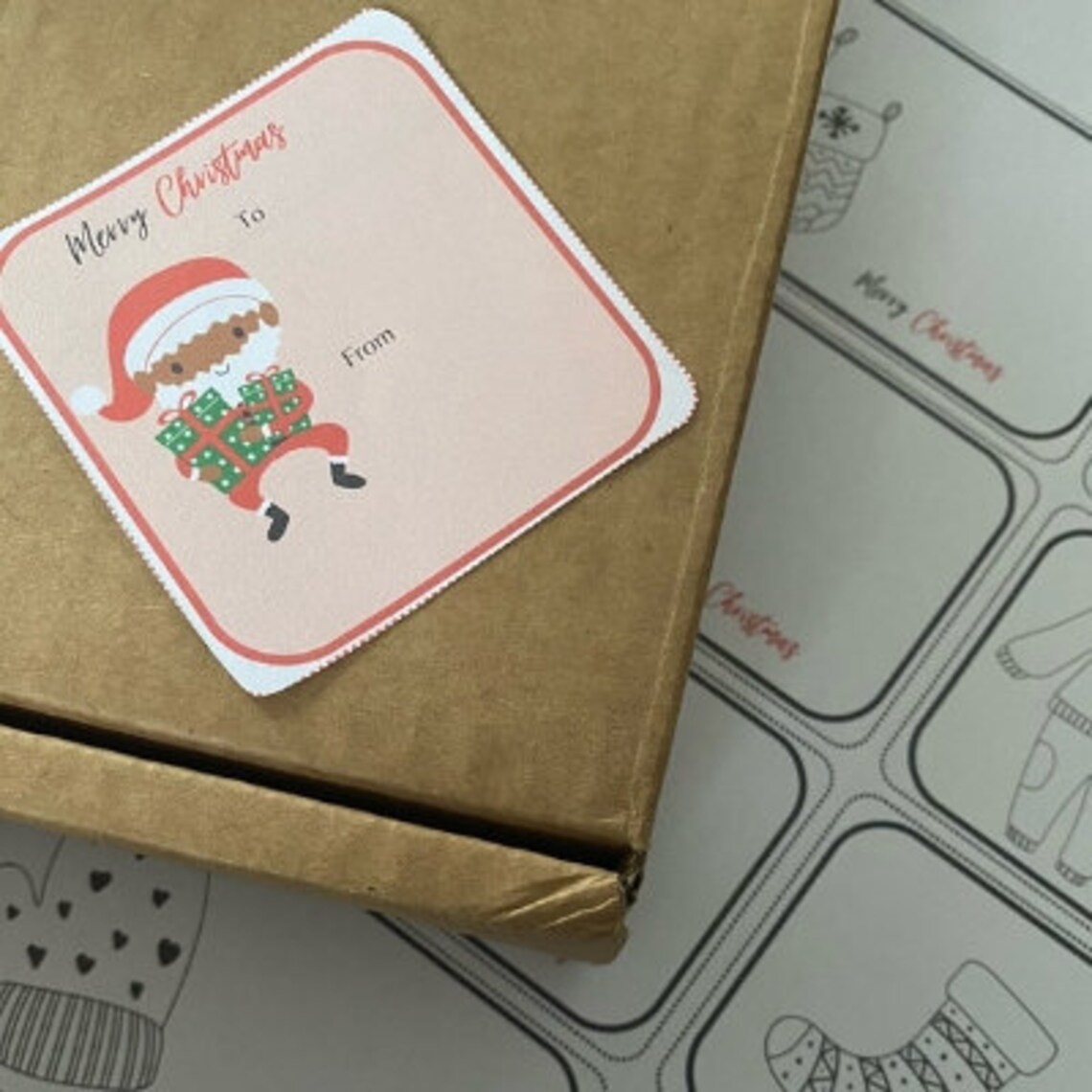 Printable Christmas Gift Tags Labels Elf Labels Christmas - Etsy