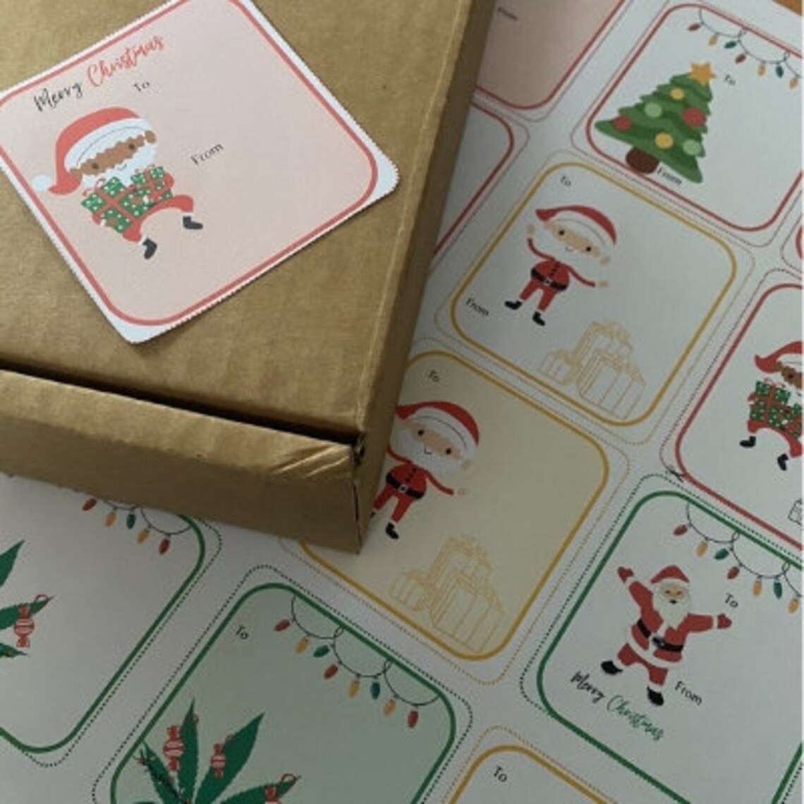 Printable Christmas Gift Tags Labels Elf Labels Christmas - Etsy