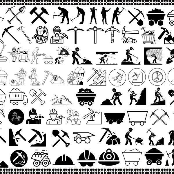 Mining Vector - Etsy