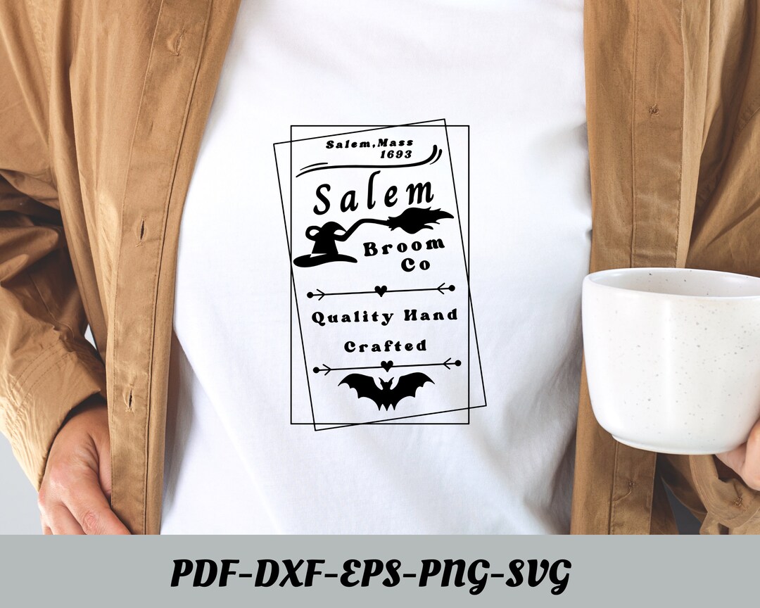 Salem Broom Company SVG, Halloween SVG, Salem Massachusetts PNG, Cut ...