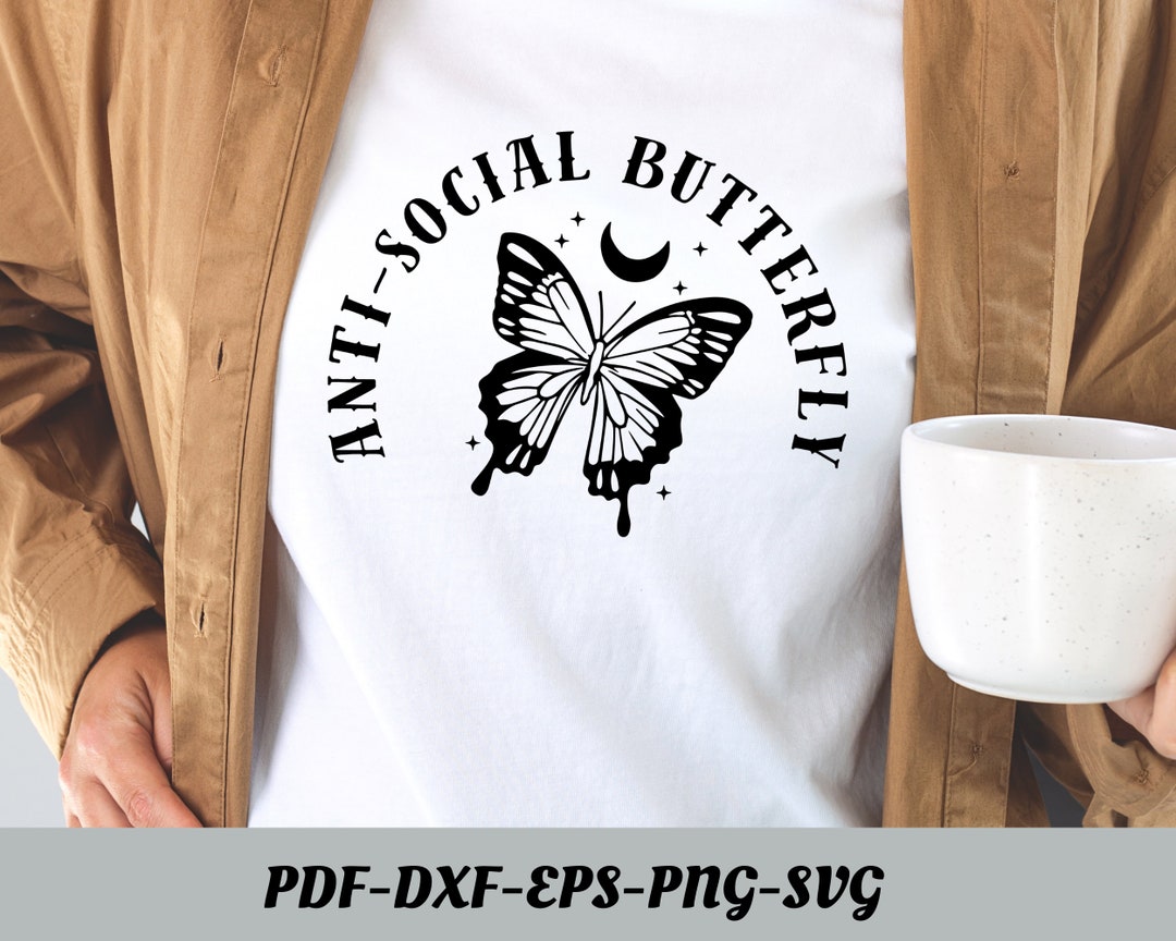 Anti-social Svg, Antisocial Svg Bundle, Anti Social Funny Sayings Svg ...