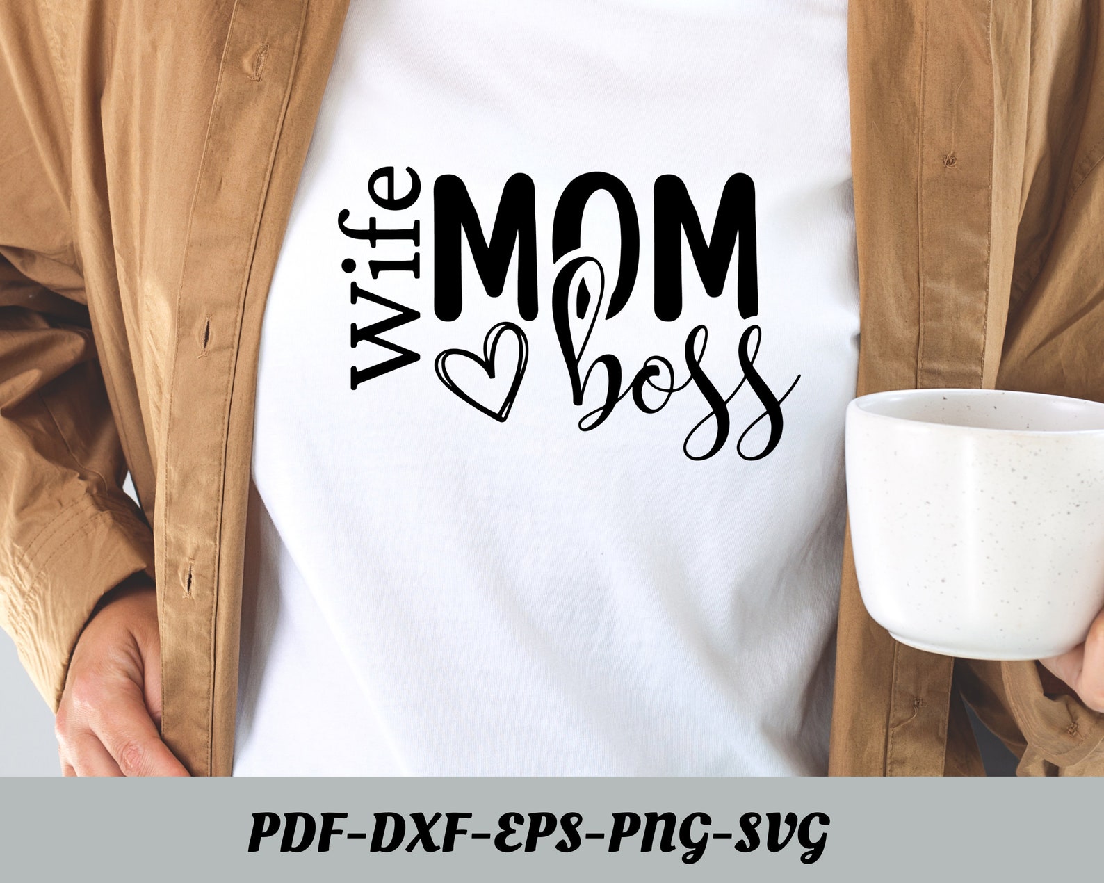 Wife Mom Boss Svg Wifey Mama Boss Svg Boss Mom Svg Hustle Svg