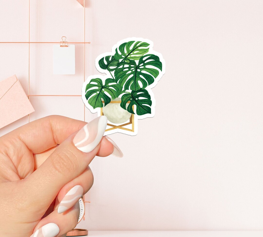 Plants Lover Sticker Green Plants Sticker Book Lover Gift - Etsy