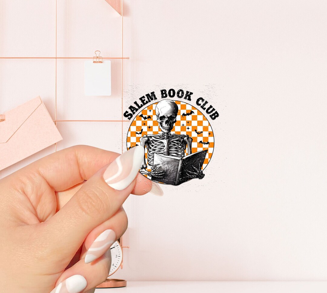 Salem Book Club Sticker Bookish Sticker Book Lover Gift - Etsy