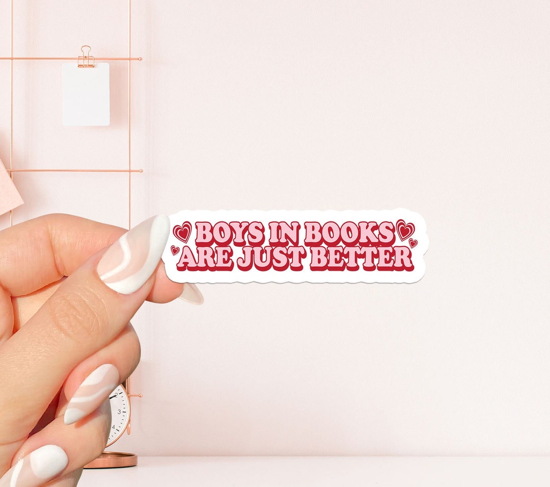 Boys in Books Sticker Bookish Sticker Book Lover Gift - Etsy