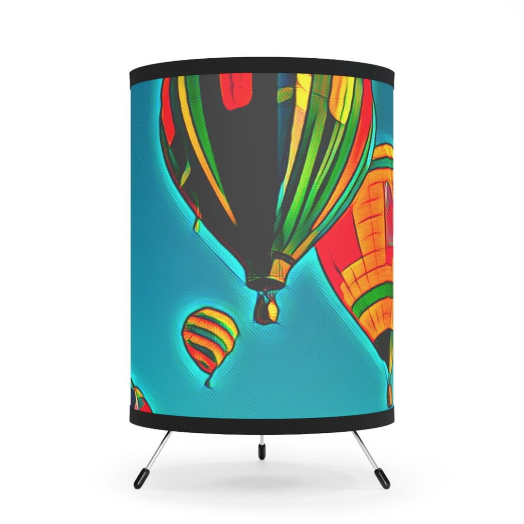 Hot Air Balloon Tripod Lamp | Balloon Festival Light - Etsy