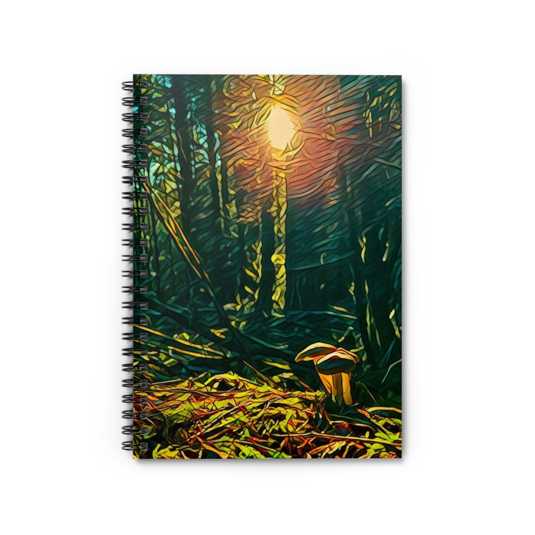 Mushroom Journal | Foraging Notebook | Custom Spiral Notebook - Ruled ...