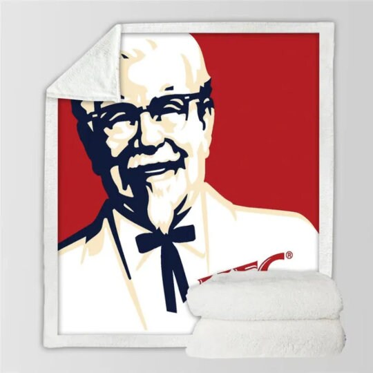 Takis KFC Themed Velveteen Plush Blanket Funny Graphic for Gife - Etsy