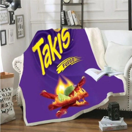 Takis KFC Themed Velveteen Plush Blanket Funny Graphic for Gife - Etsy