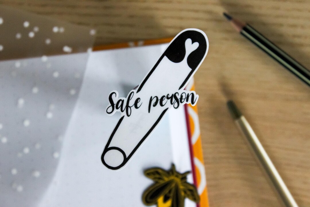Safe Person Ally Safety Pin - Waterproof Die-cut Sticker - Etsy